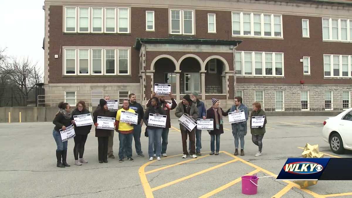 Local community groups protest JCPS' decision to consolidate schools