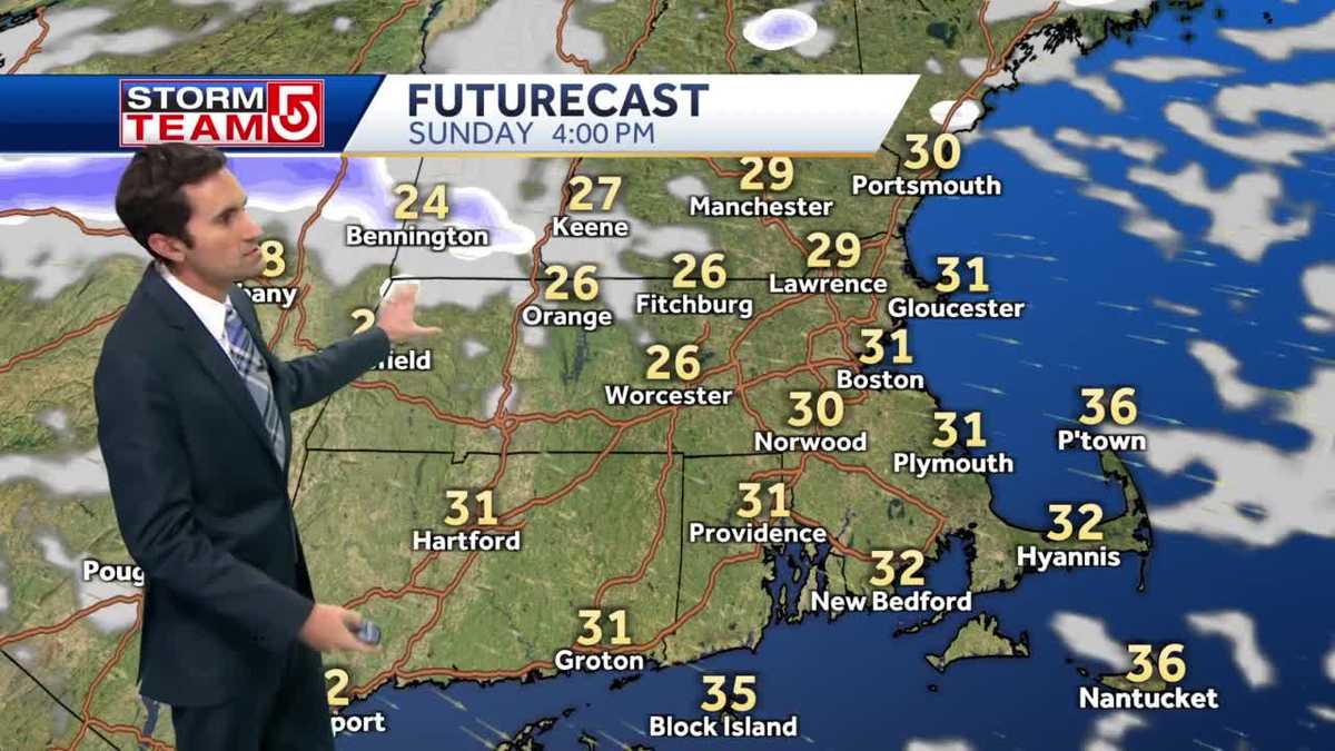 Video: Flurries to fall with chilly, breezy conditions in Mass.