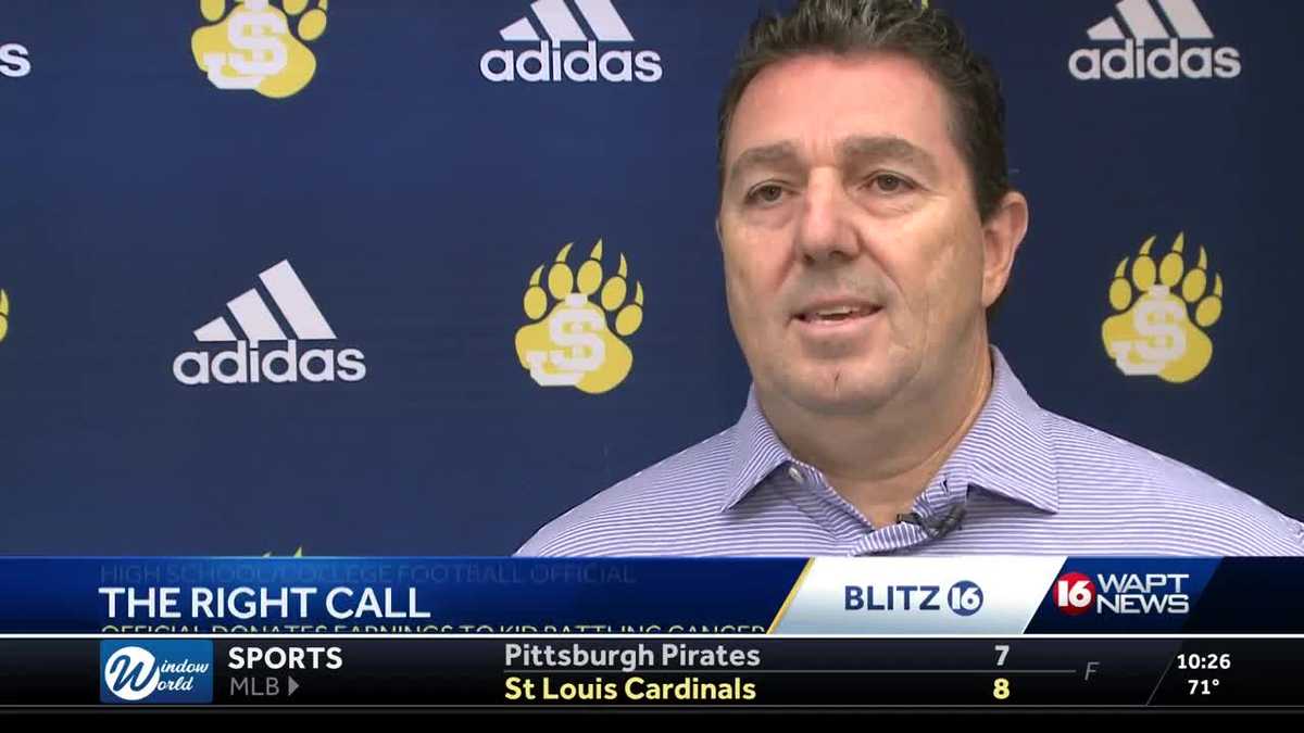 Football official makes the right call