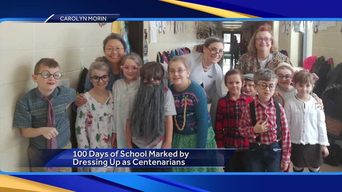 100 days of school marked by dressing up as centenarians