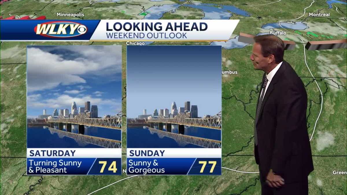 Rain expected overnight, nice weather returns this weekend