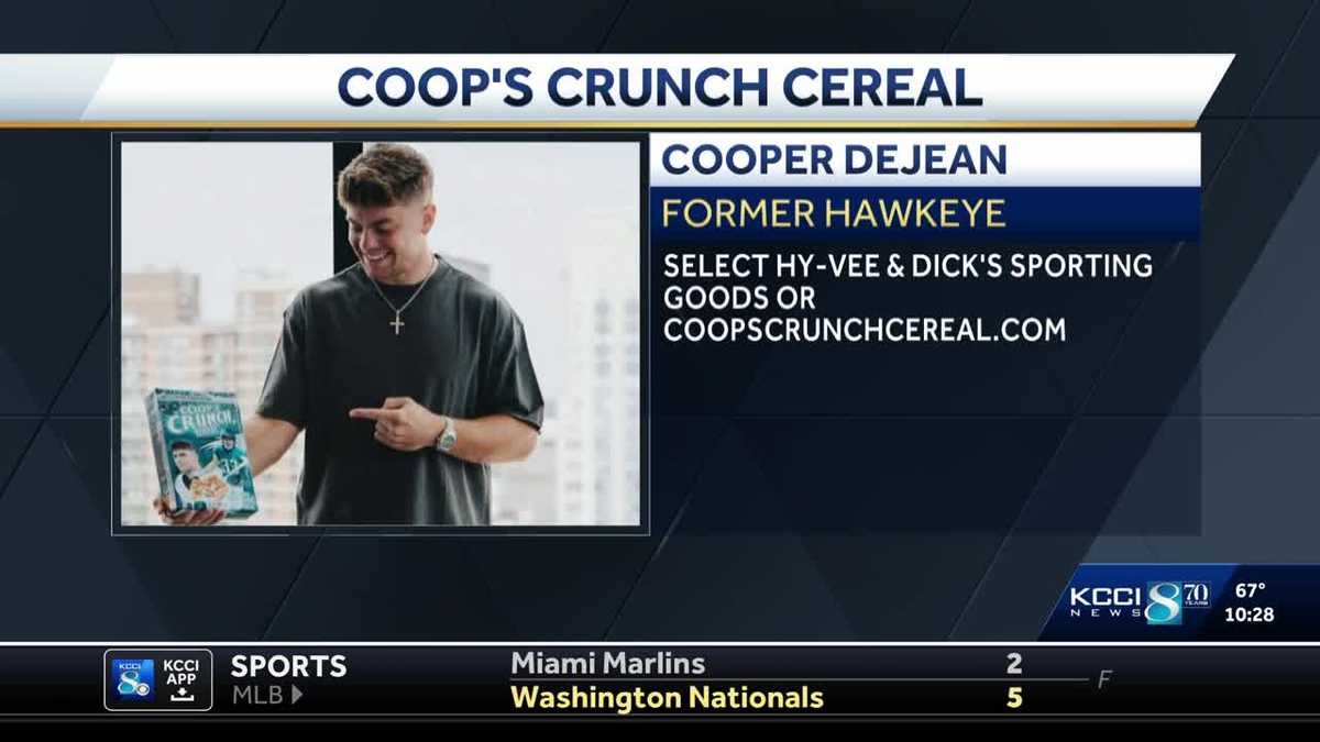 Former Hawkeye Cooper DeJean's new cereal benefits UI Children's Hospital