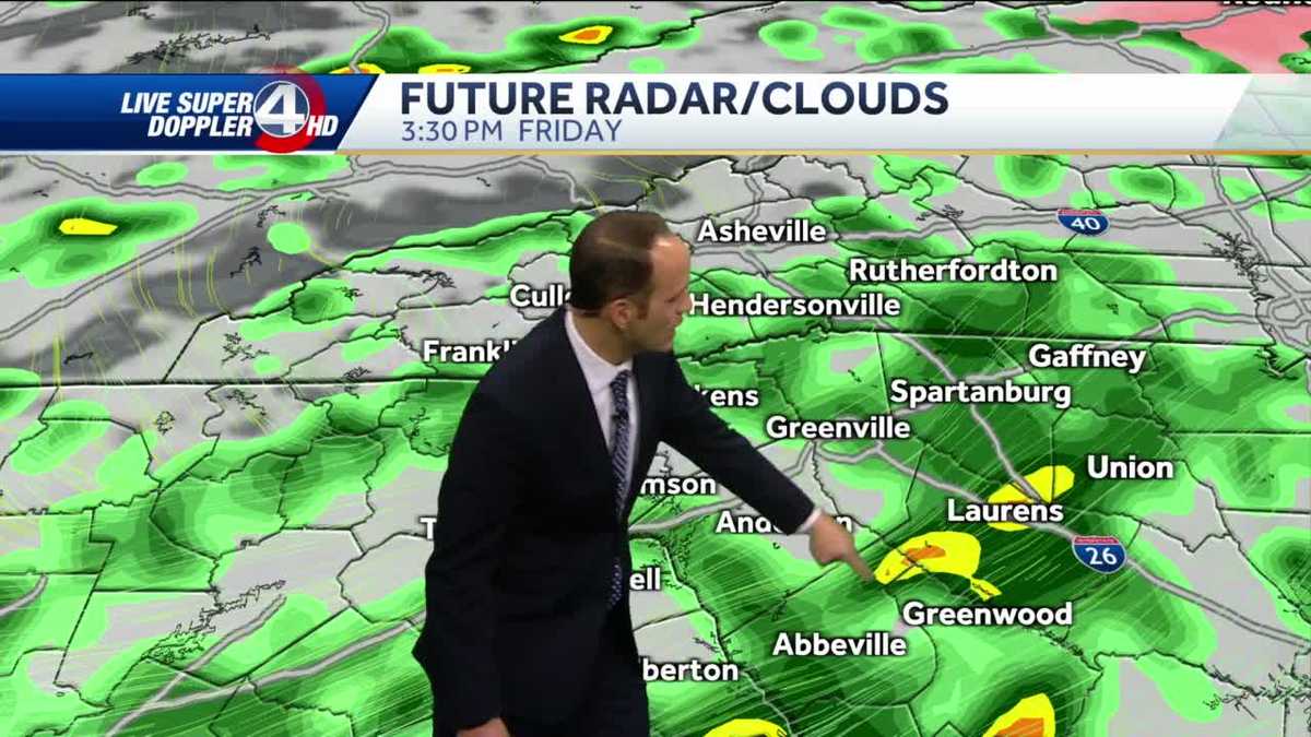 Heavy rain moves in Thursday and Friday