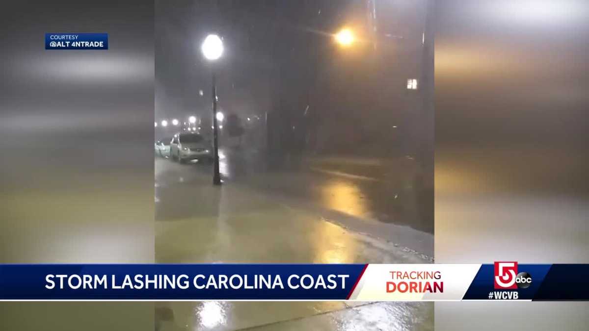 Storm lashing Carolina coast