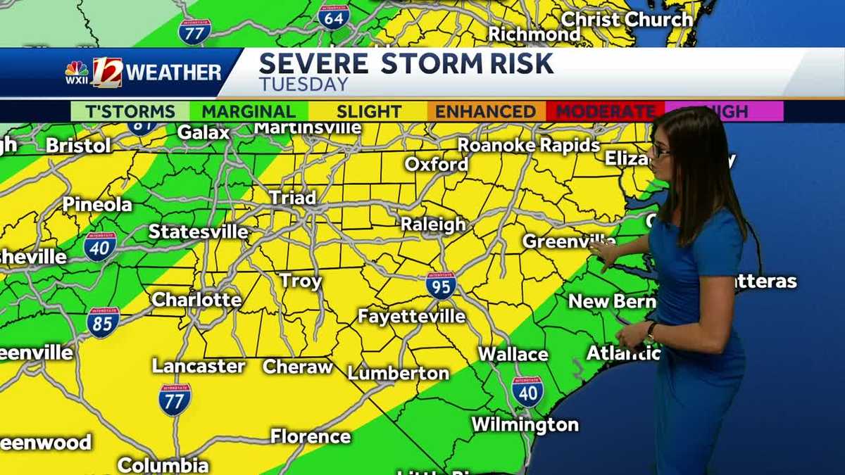 WATCH: Risk for Severe Storms Tuesday