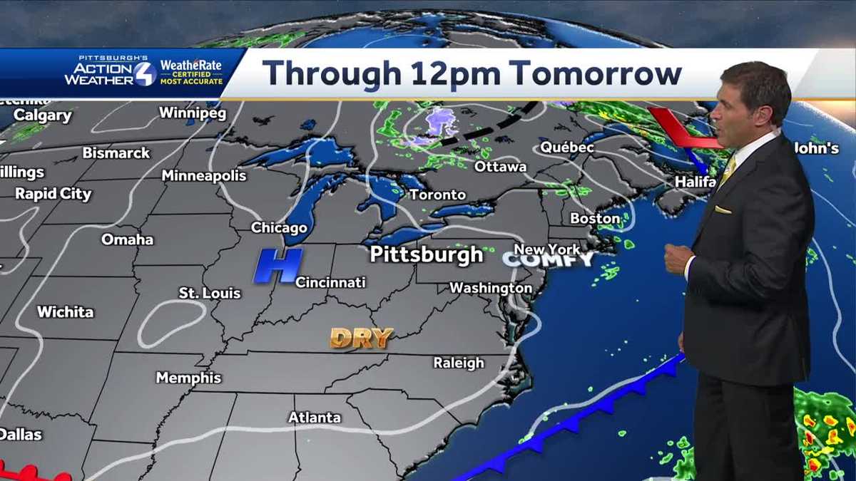 Comfortable temperatures for the week in Pittsburgh