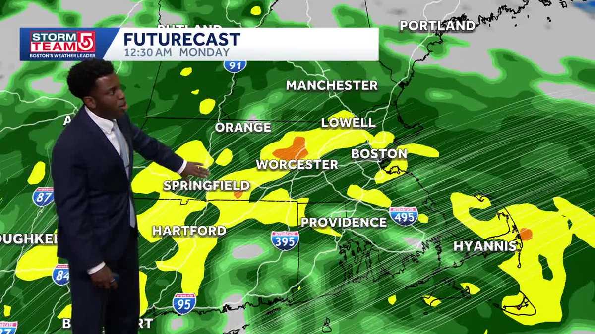 Video: Nor'easter brings heavy wind and rains late Sunday