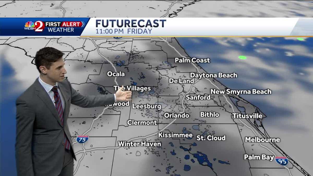 Rain showers move in for Saturday