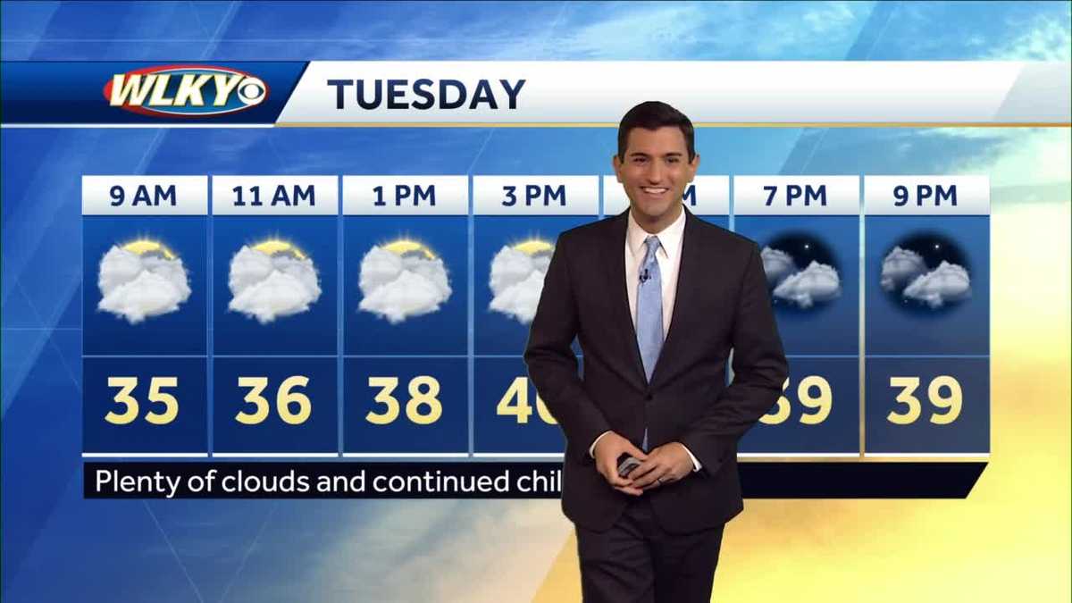 Continued cloudy and chilly Tuesday
