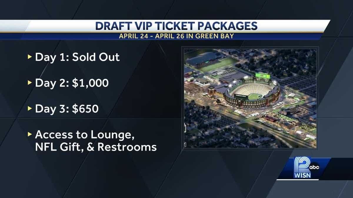 Ticket packages still available for 2nd, 3rd days of NFL Draft