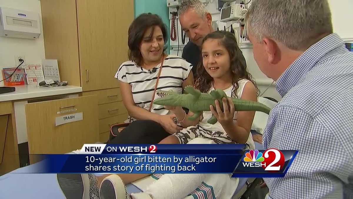 10-year-old girl bitten by alligator shares story of fighting back
