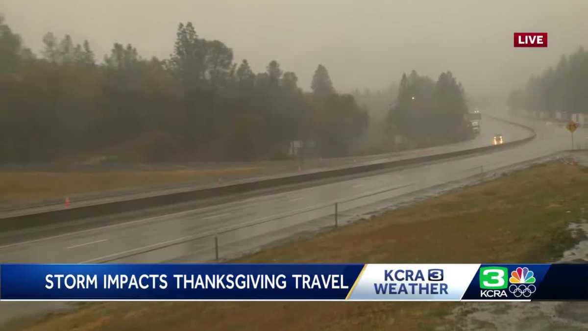 Rain, snow impacts travel on Interstate 80