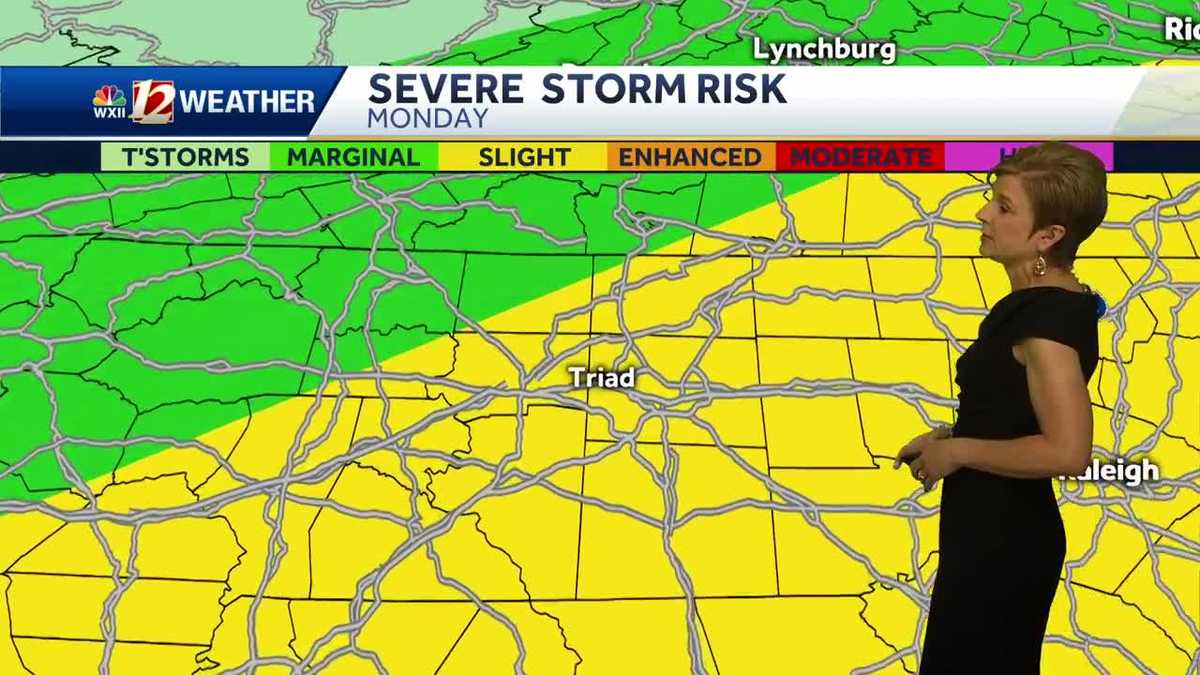 WATCH: Risk of strong to severe storms Monday WATCH: Risk of strong to severe storms Monday