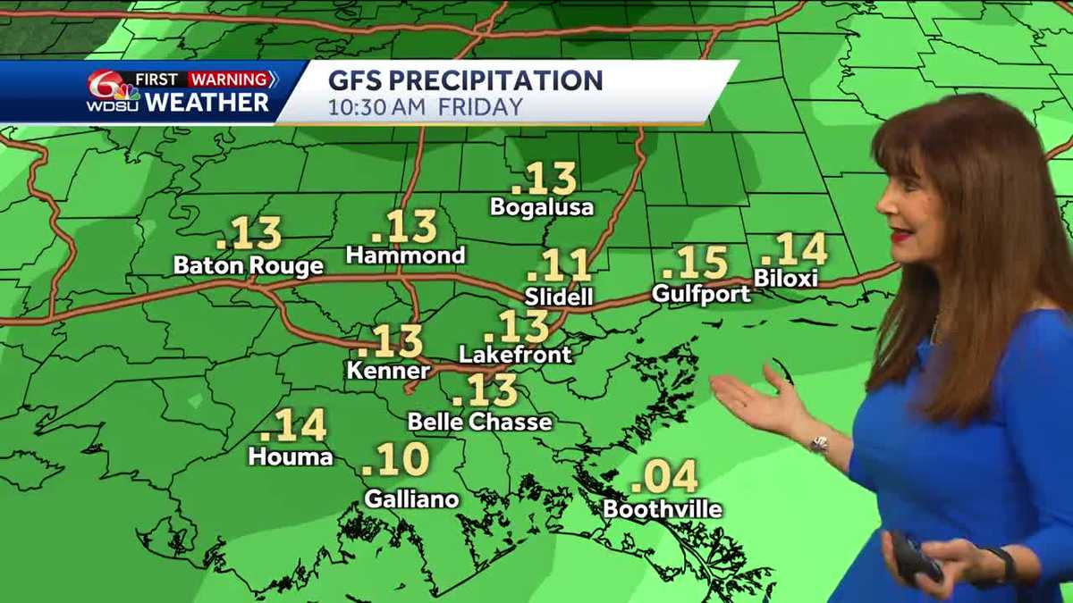 Not much rain expected Friday