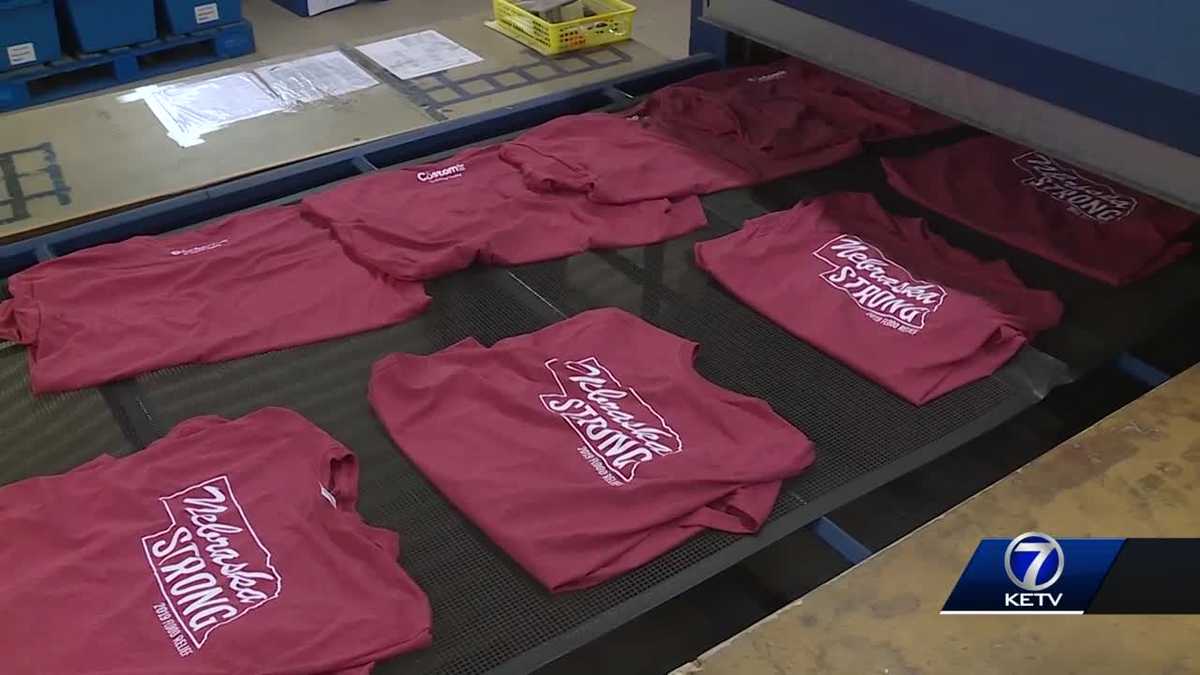 3,000+ "Nebraska Strong" shirts sold, 100% of sales benefit flood relief