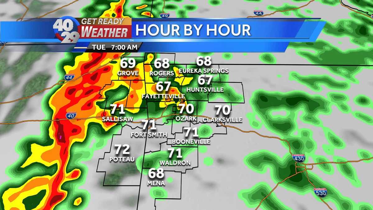 4029 AM Tuesday Hour by Hour Forecast Nov. 17th