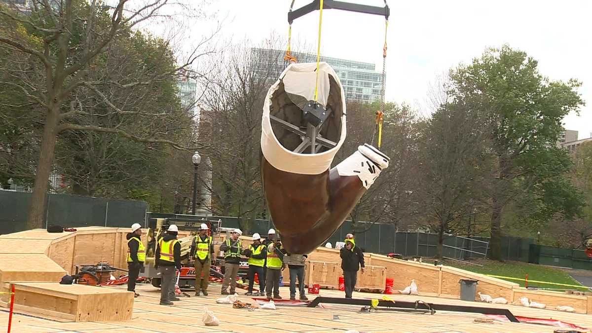 Boston gets first glimpse of MLK 'Embrace' sculpture