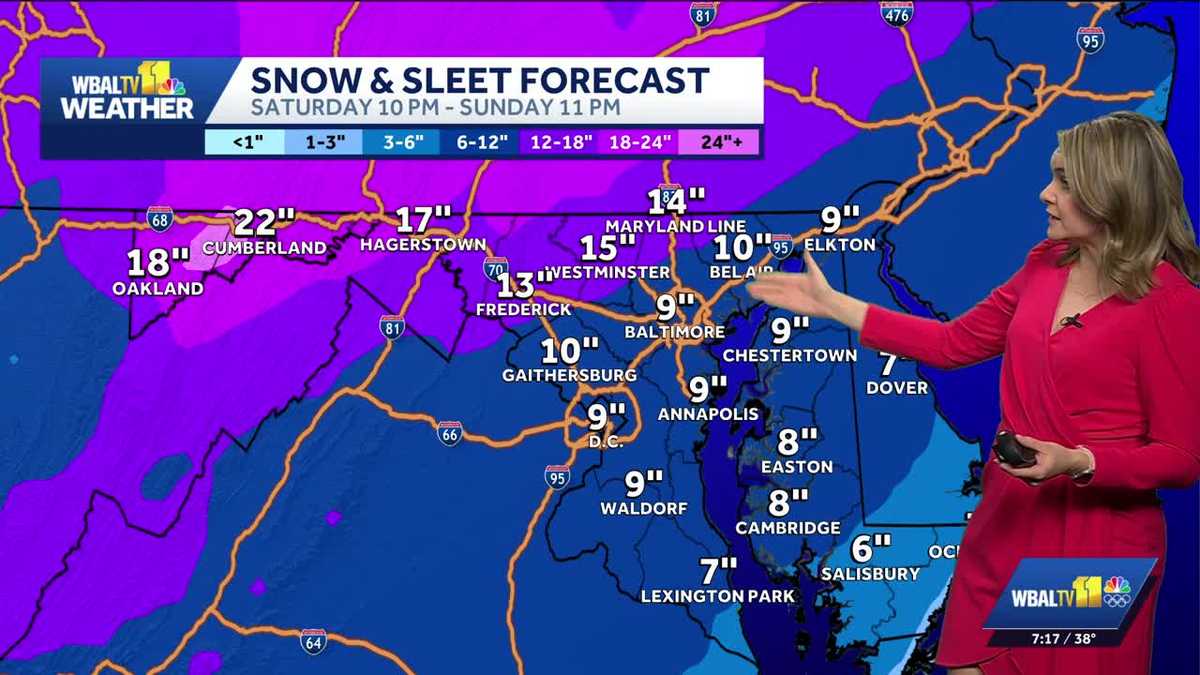 Baltimore Weather: Colder winds Friday night ahead of snowstorm