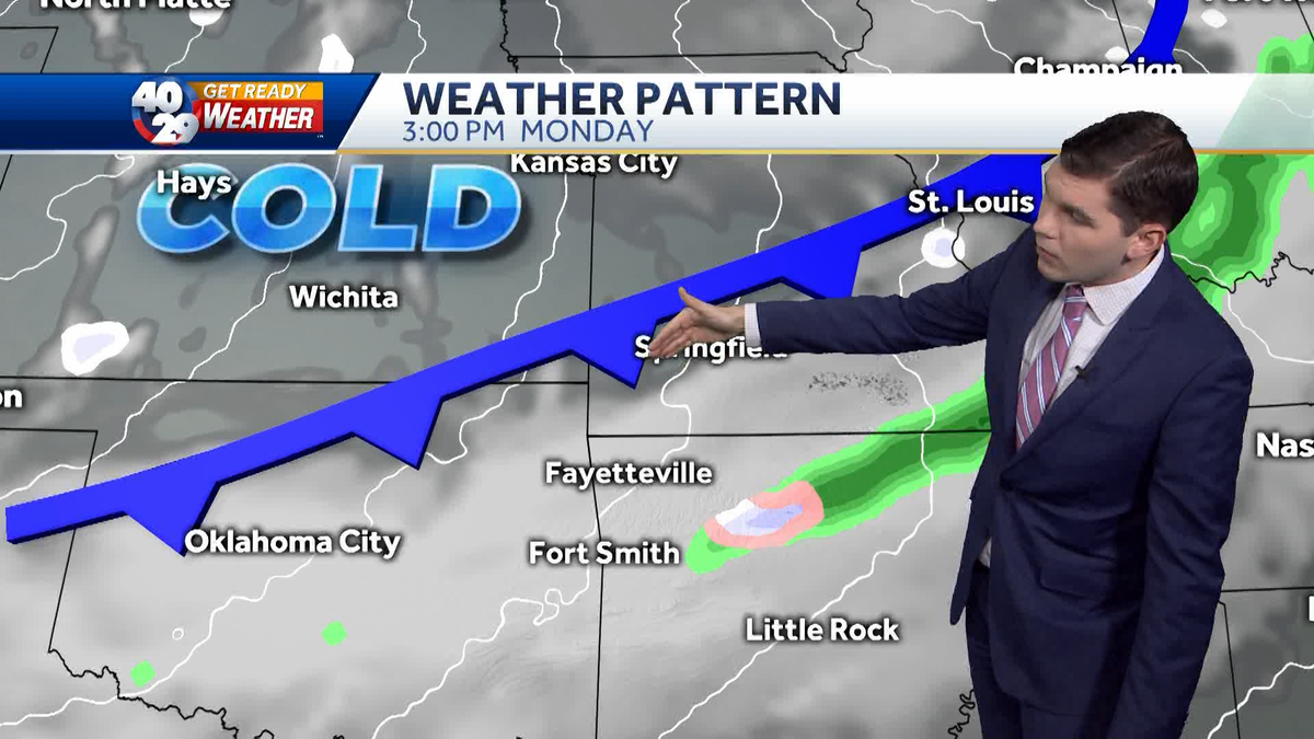 Mild Sunday afternoon; cold front tomorrow