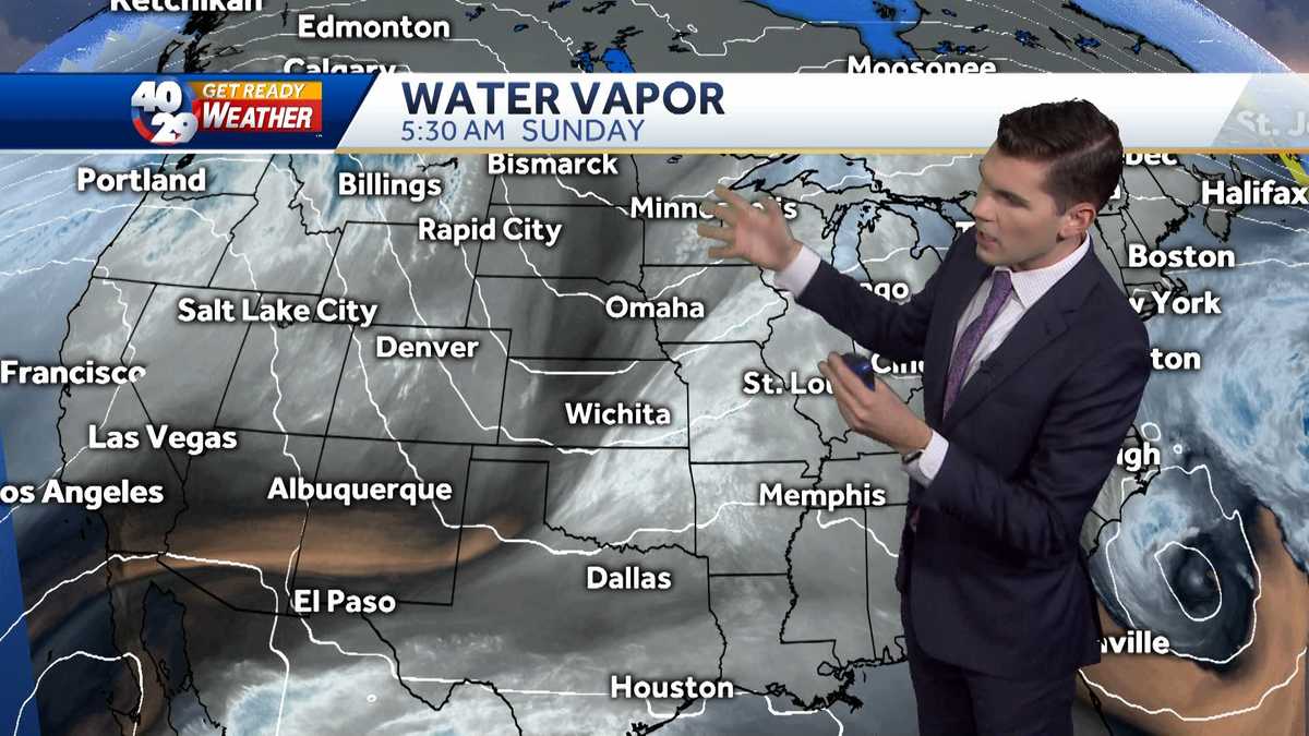 Brief shower possible on Sunday