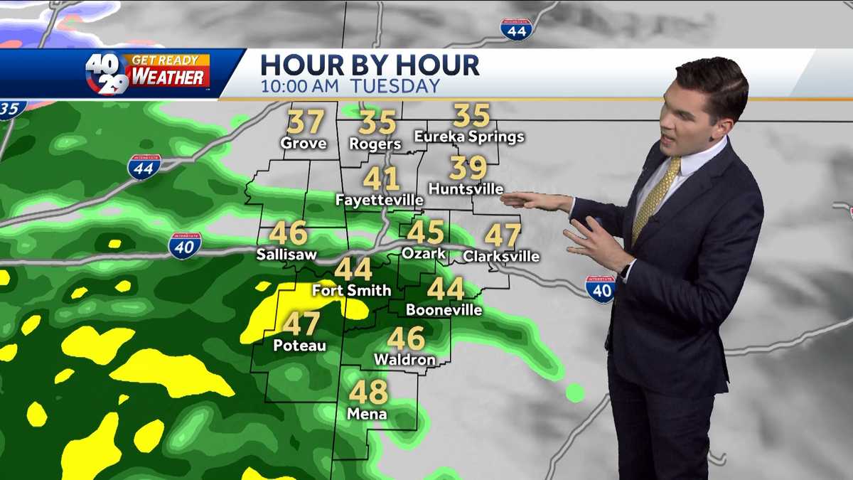 Monday morning fog; Showers for Tuesday