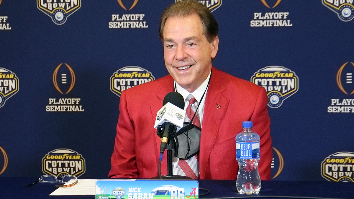 Nick Saban Cotton Bowl presser video Alabama Cincinnati CFB Playoff