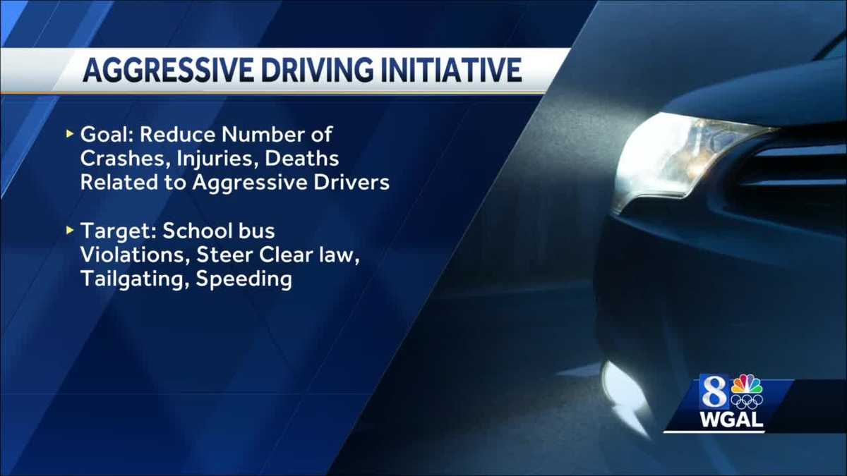 Central Pa. police departments aggressive driving crackdown