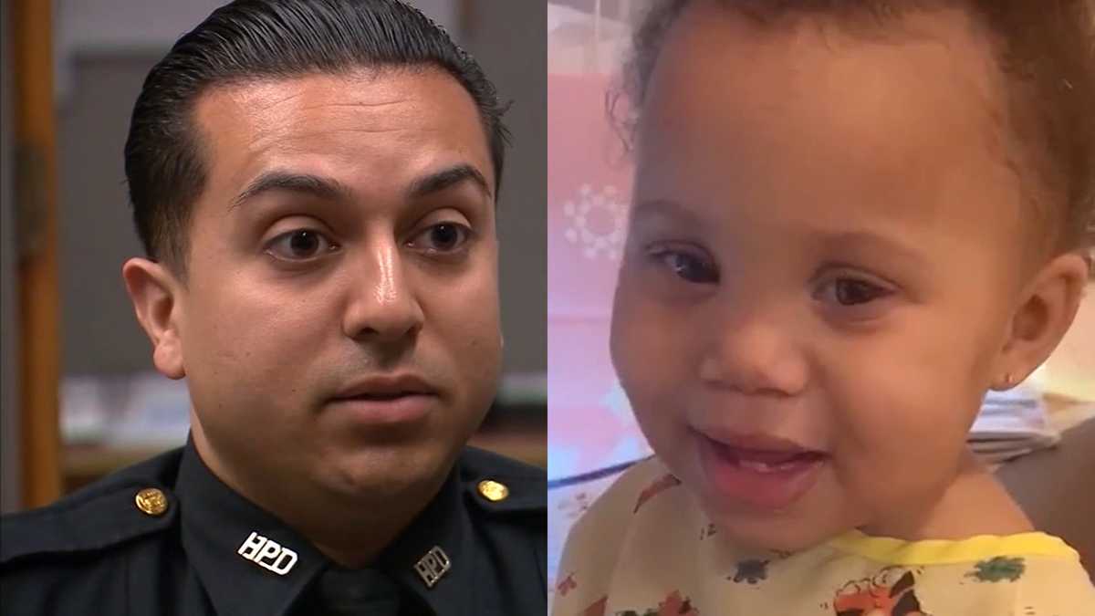 Fast-acting police officer saves 1-year-old girl who went 'limp'