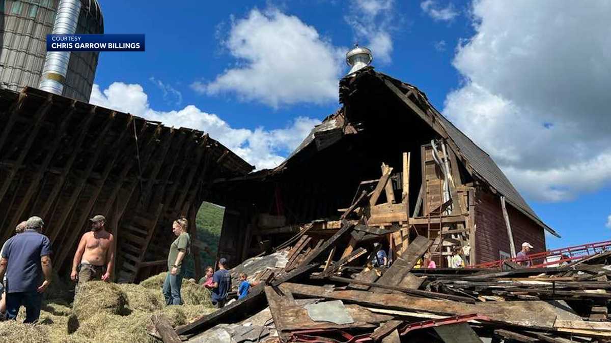 Several cows killed after storm destroys barn on Rutland County farm