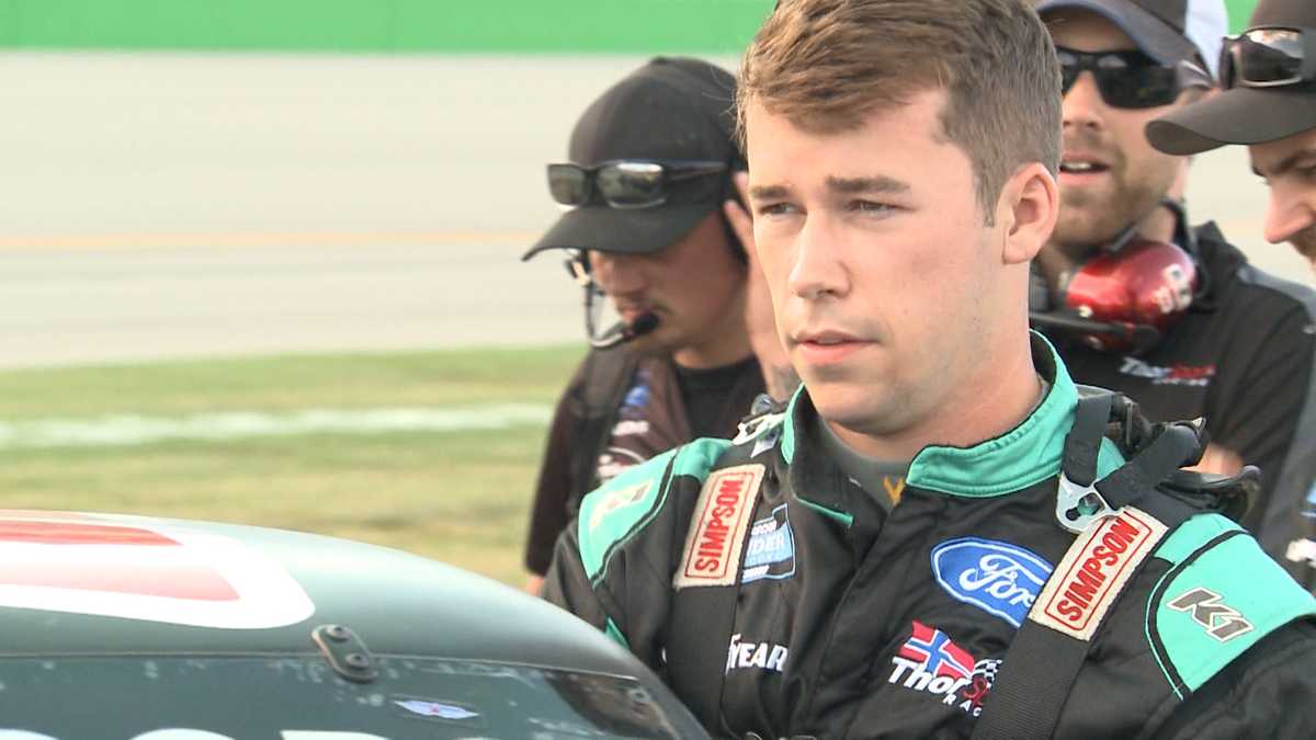 No repeat win for Ben Rhodes at home track