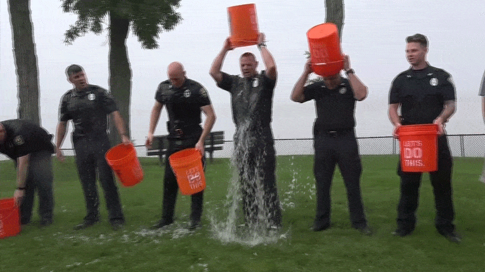 Beverly police hold 5th annual Ice Bucket Challenge
