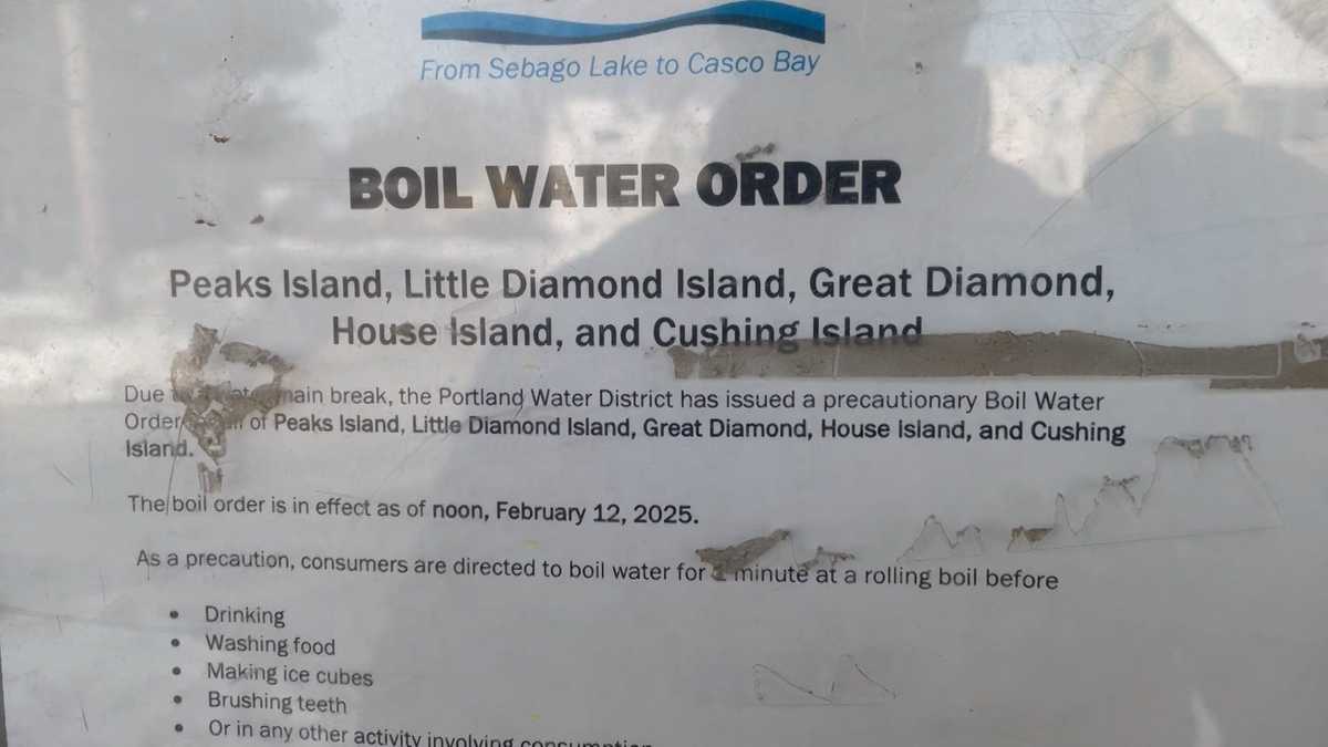 Boil water order for 5 Casco Bay islands lifted, officials say