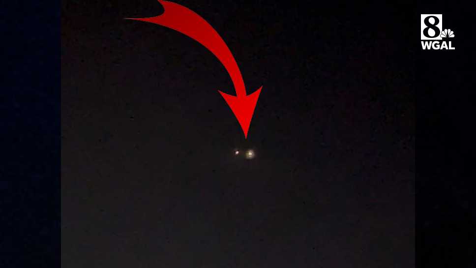 What were the lights in the sky last night