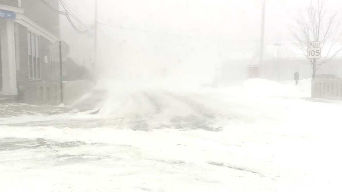 Nor'easter officially a blizzard in Midcoast Maine