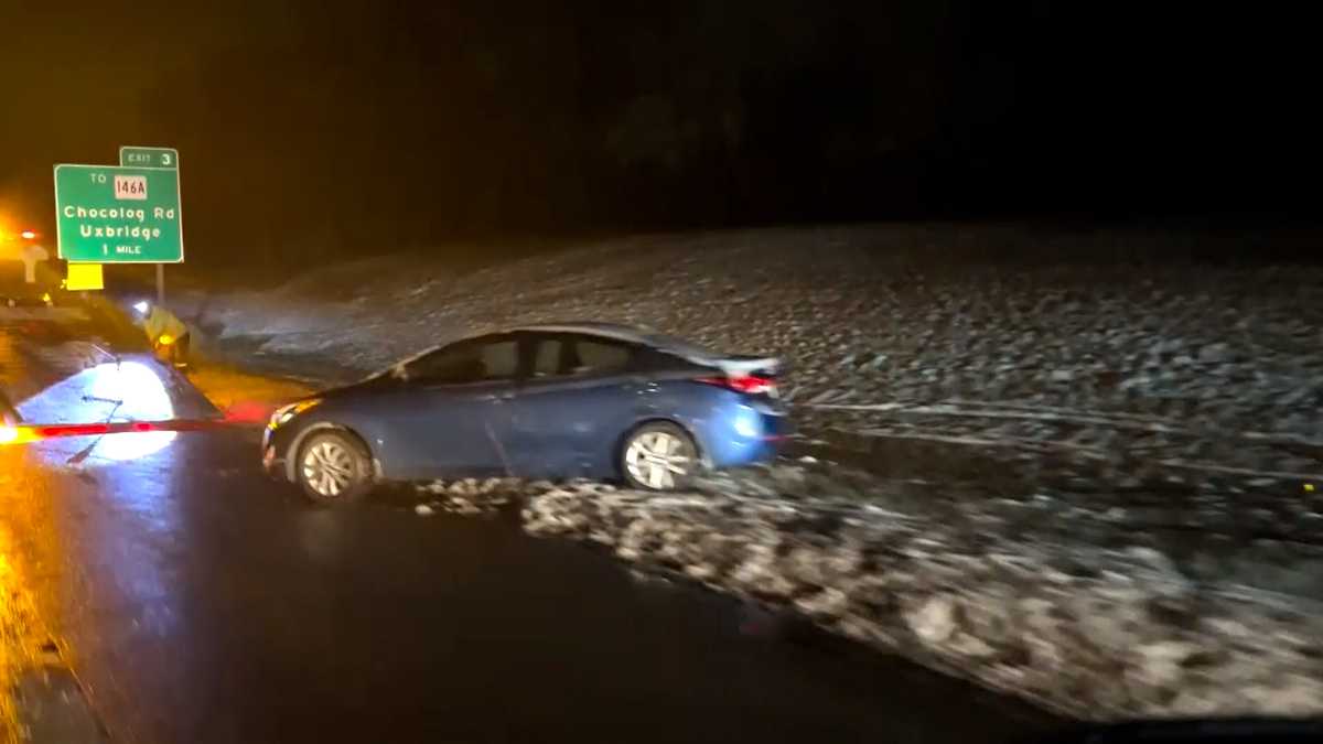 Wintery mix causing icy roads for morning commute