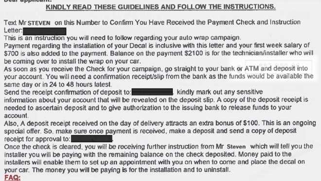 Pennsylvania man avoids getting wrapped up in car wrap scam