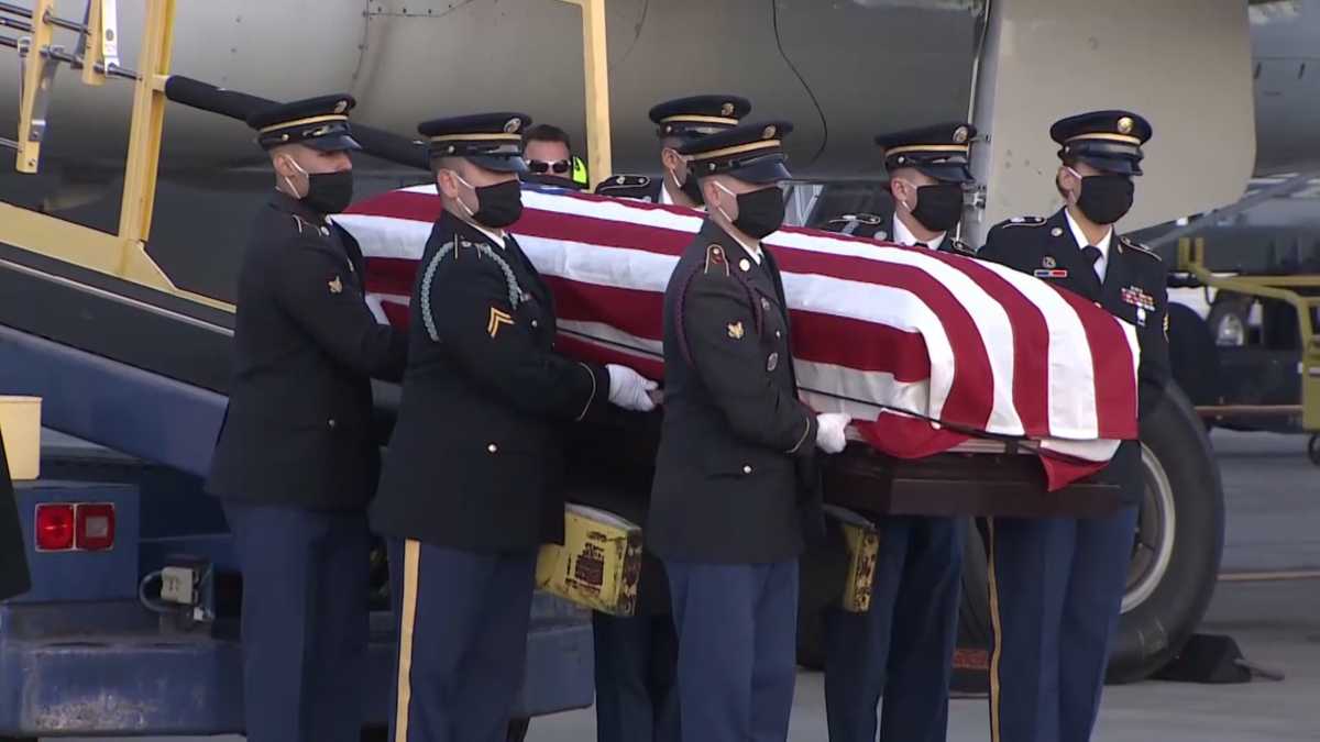 Soldier who was found dead off base returns home to Mass.