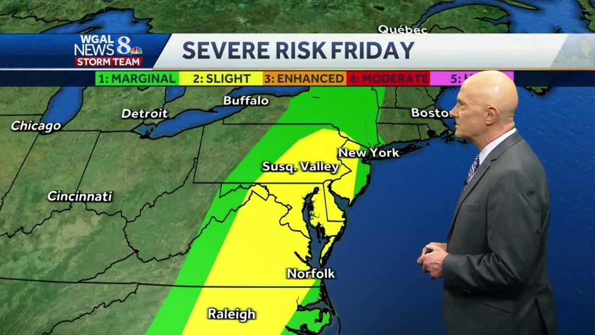 Pleasant Wednesday, stormy weather returns Friday