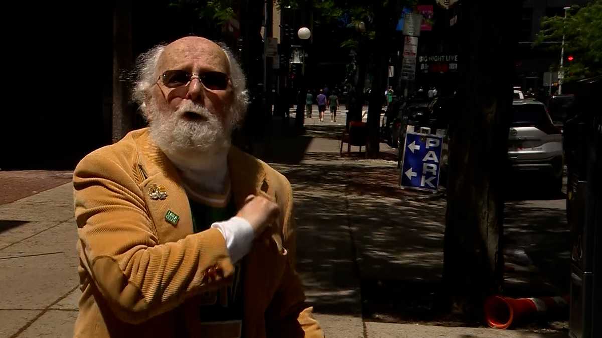 'Chest pump guy' pumped to see Celtics play in NBA Finals