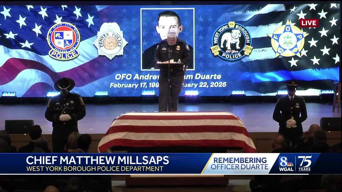 West York Borough police chief talks about Officer Andrew Duarte's ...