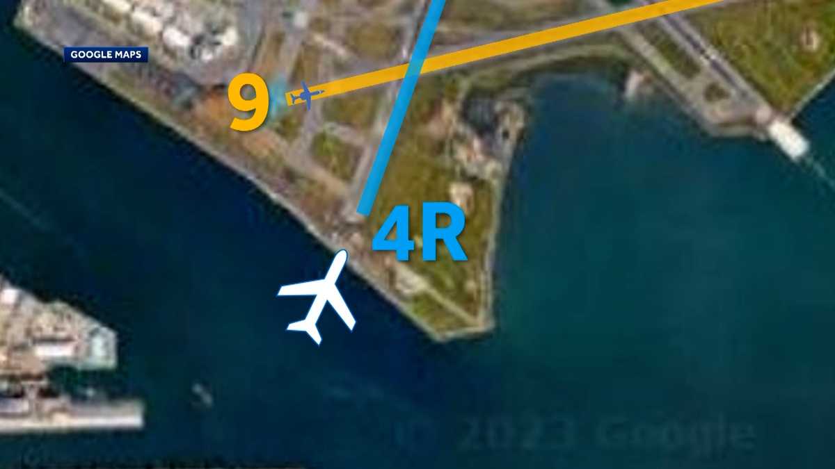 JetBlue plane pulls up during Logan landing to avoid hitting private ...