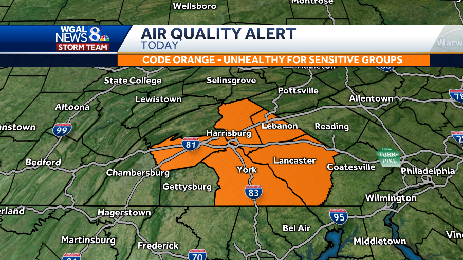 Air Quality Alert For Parts Of Central Pa Today