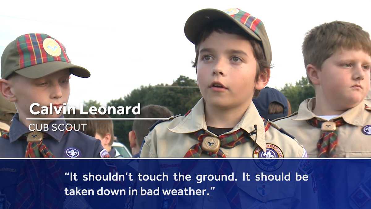 Cub Scouts get lesson in flag etiquette