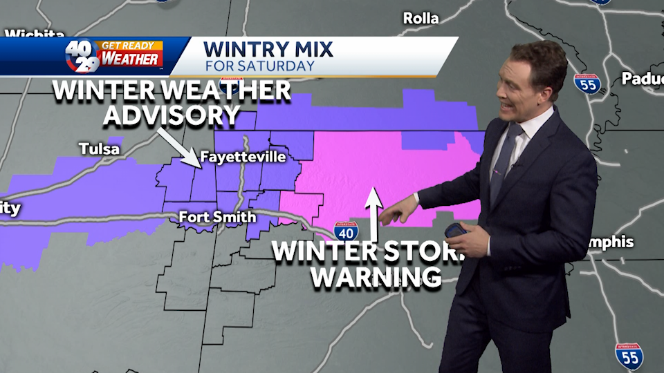 Tracking chances for wintry mix