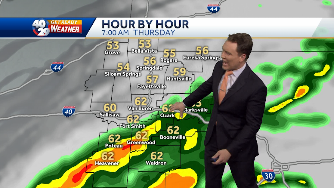 Where we could see more rain tonight & tomorrow