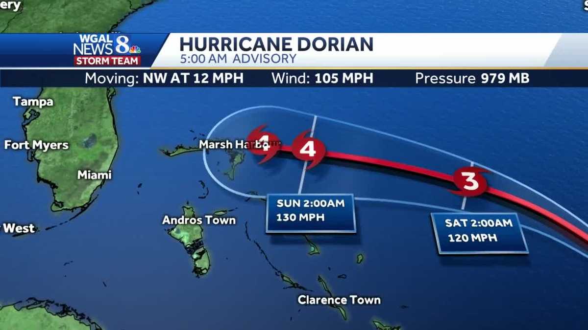 Tracking Dorian: Storm picking up strength