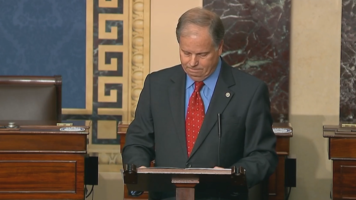 Doug Jones bids farewell to U.S. Senate in emotional speech video