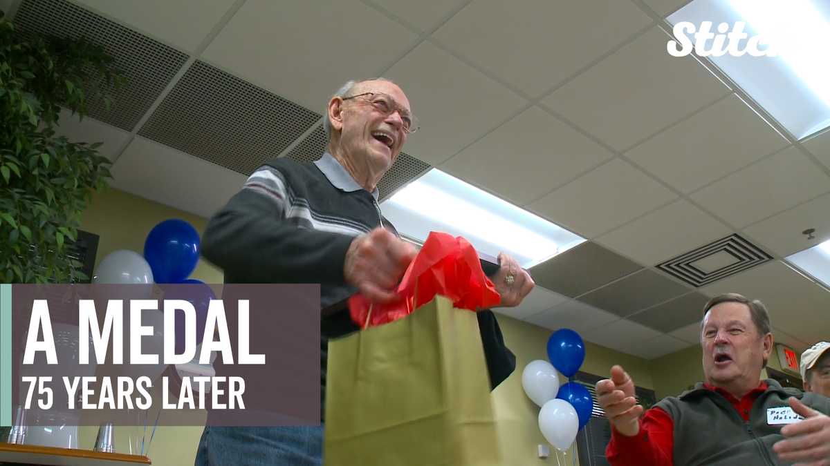 Veteran honored with relay medal 75 years after competing