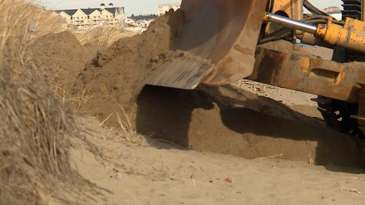 Old Orchard Beach dune restoration project underway 2 years after storms
