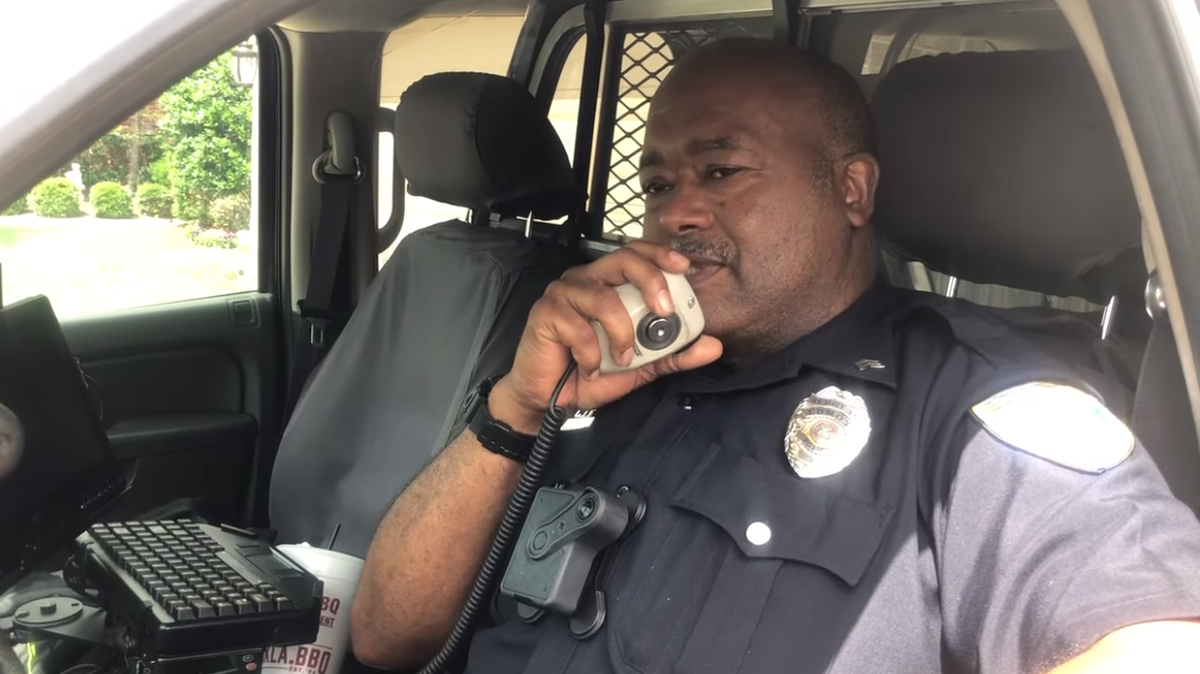 'It has been a good ride': Edmond police officer tears up while signing ...